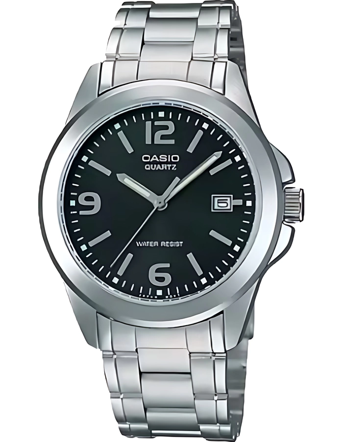 Buy Casio Watches for Men's Analog Black Dial Watch - MTP-1215A-1A ...