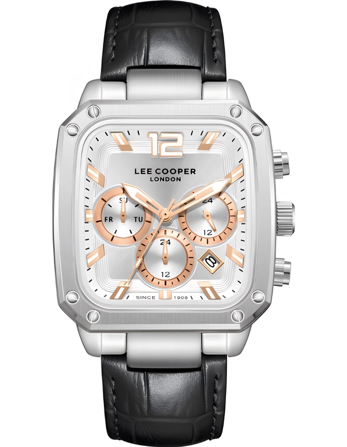Shop Lee Cooper Men's Multi Function Silver Dial Watch - LC08184.331 ...