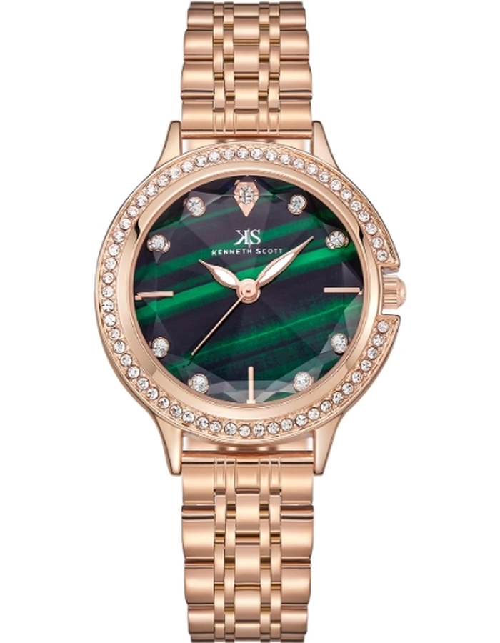 Kenneth Scott Women's Green Dial Analog Watch - K23521-RBKH