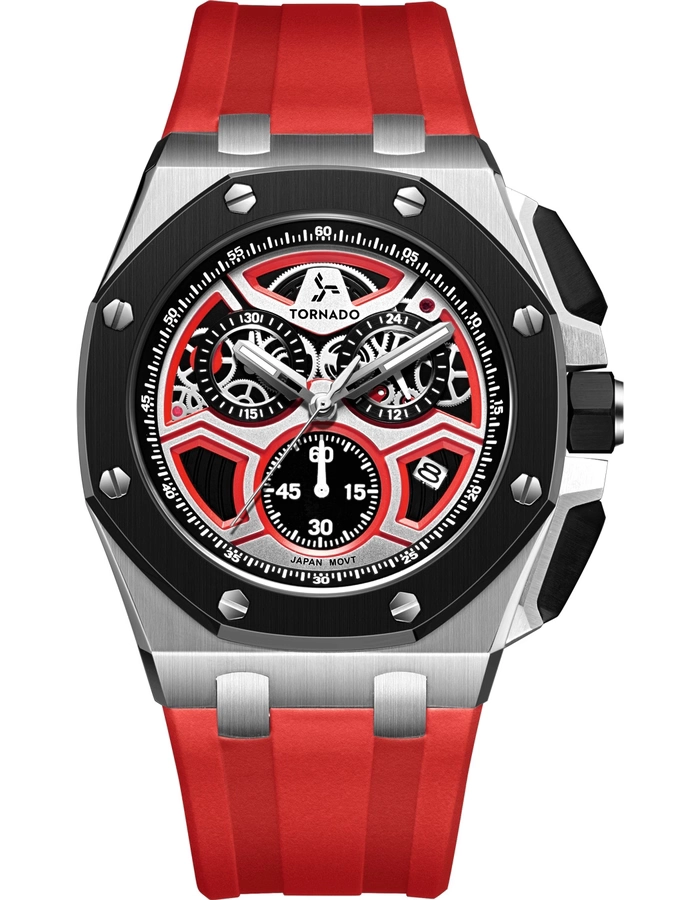 Buy Tornado Watch forMen's Chronograph Red with Black Dial Watch ...